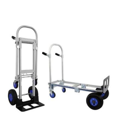 China Big Wheel Trolleys Heavy Duty Truck Aluminum Hand Trolley for sale