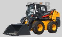 China 1.1 Ton Wheel Skid Steer Loader 395B With Hammer And High Flow Hydraulic System for sale