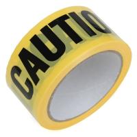 China Roll Road Safety Products Yellow PE Warning Tape Thickness 0.05mm for sale