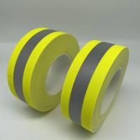 China 100% Cotton Safety Reflective Tape Flame Retardant High Washability for sale
