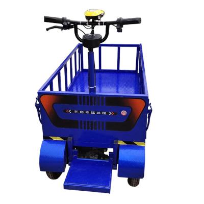 China Logistic Warehouse Electric Flatbed Trolley Flat Bed Loading 800kg for sale