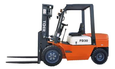 China Isuzu C240 Engine 3-Ton  Small Diesel Forklift Truck With Clamp Parts for sale