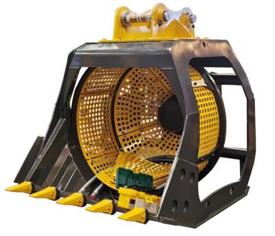 China Sand Soil Screening Bucket Excavator Screening Rotating Bucket CE Certified for sale