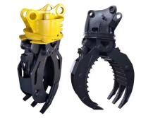 China Full 360 Degree Hydraulic Rotation Double Cylinders Hydraulic Rotator Grapple for sale