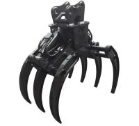 China Full 360 Degree Hydraulic Rotation Double Cylinders Hydraulic Rotator Grapple for sale