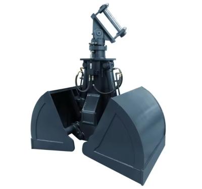 China Full 360 Degree Hydraulic Rotation Clamshell Grab Shell Bucket For Material Handling for sale