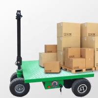 China Electric Push Flat Car With Universal Wheel Folding Portable Pull Brick Pull Goods Flat Car for sale