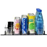 China Soda Can Dispenser For Refrigerator , Roller Version Self-Sliding Drink Organizer For Fridge And Adjustable Width for sale