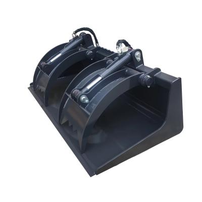 China Farm-Oriented Grapple Fork For Agricultural Skid Steer Loader And Wheel Loader for sale