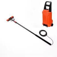 China Custom 12-36ft Aluminum Telescopic Water Fed Pole Kit Solar Panel Cleaning Brush Window Washing System With Portable Water Tank for sale