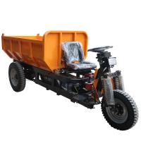 China 2.5t Oil Palm Transportation Tractor Mini Tipper Site Dumper 72V Battery Dump Truck Hydraulic Cylinder for sale