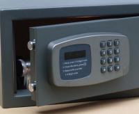 China Modern Design Digital Lock Laptop Hotel Safe Box with Appearance of Depth 301-400mm for sale