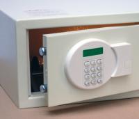 China Appearance of Depth 301-400mm Hotel Electronic Safe Security Lock Box for sale