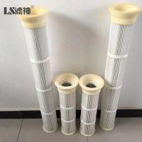 China High Performance Cartridge Dust Filter , 99.97% Fiber Glass Dust Collector Filter for sale