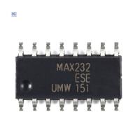 China MAX232ESE+T SOIC-16 Multi-channel RS-232 line transceiver chip IC low power interface translation chip for sale