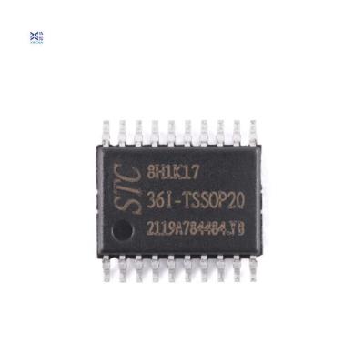China STC8H1K17-36I-TSSOP 1T 8051 Microprocessor Chip 20 1.25kB-RAM 17 Port 1.9V ~ 5.5V for sale