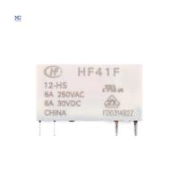 China HF41F-12-ZSG DIP Ultra Thin Relay IC With Five Pins 6A Normally Open 24VDC for sale