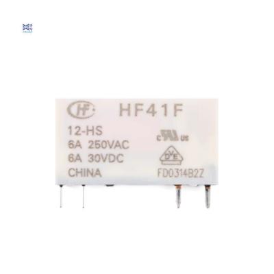 China HF41F-12-ZSG DIP Ultra Thin Relay IC With Five Pins 6A Normally Open 24VDC for sale