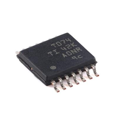China TL074CPWR TSSOP-14 Quad JFET Input Operational Amplifier Integrated Circuit for sale