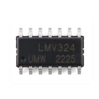 China LMV324IDR SOIC-14 Four-channel low-power rail-to-rail operational amplifier chip IC linear device electronic components for sale