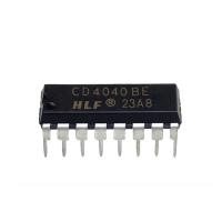 China CD4040BE DIP-16 Binary Serial Counting Frequency Divider IC Chip Electronic Components for sale