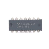 China Brand-new Original CD4011BE DIP-14 4000 Series Logic Gate Chip with Four 2 Input NAND Gate for sale