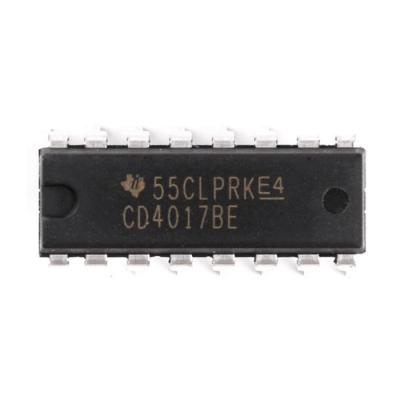 China CD4017BE PDIP-16 Counter Divider Decimal Frequency Divider Chip IC Integrated Circuit Logic Device for sale