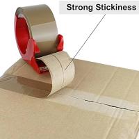 China Custom BOPP Carton Sealing Tape 80m Single Sided Acrylic Adhesive Super Clear OPP Box Bag Sealing Logo for sale