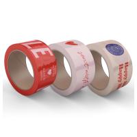 China Custom Logo Printed BOPP Acrylic Adhesive Packing Tape 60mm Strong Transparent for Carton Sealing for sale