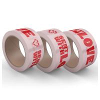 China Custom Logo Printed BOPP Acrylic Adhesive Packing Tape 60mm Strong Transparent for Carton Sealing for sale