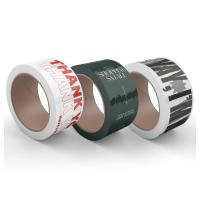 China Custom Logo Printed BOPP Acrylic Adhesive Packing Tape 60mm Strong Transparent for Carton Sealing for sale