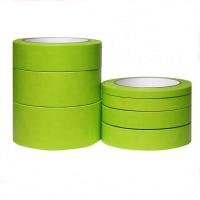 China Green Masking Tape 55m for Automotive Painting High Performance Adhesive Paper Roll 12mm to 96mm for sale