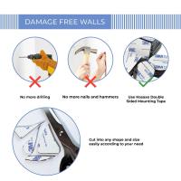 China HASAAO 60-Piece Heavy Duty Double Sided Tape Super Extra Sticky Adhesive Wall Decals Includes Square Rectangular Shapes for sale