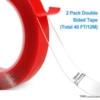 China Heavy Duty Double Sided Mounting Tape 3/4 Inch Width 20 FT Clear Waterproof Acrylic Adhesive for sale