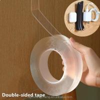 China 5m Reusable Nano Tape 0.3-2.5mm Thick Strong Adhesive Wall Tape Removable Transparent for Home Office for sale
