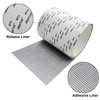China Waterproof Acrylic Window Net Mosquito Net 5cm Width Hot Melt Adhesive Single Sided 2m Length for Screen Repair for sale