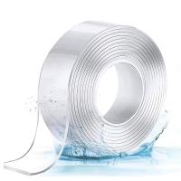 China Transparent Nano Tape Strip 3m Reusable Double Sided Sticky Adhesive Waterproof Load Bearing 30kg for sale