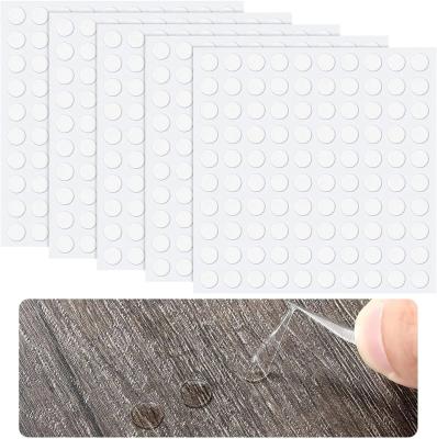 China Double Sided 10mm Nano Adhesive Sticker Paper Die Cut 0.5mm Thick Waterproof for Posters Walls Crafts Balloons for sale
