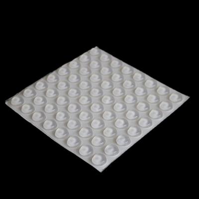 China Self-Adhesive Silicone Rubber Foot Pad Molding Grade Anti-Bump Non-Slip Transparent Hemispherical Bumpers for sale