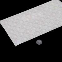 China Self-Adhesive Silicone Rubber Foot Pad Molding Grade Anti-Bump Non-Slip Transparent Hemispherical Bumpers for sale