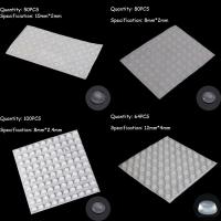 China Self-Adhesive Silicone Rubber Foot Pad Molding Grade Anti-Bump Non-Slip Transparent Hemispherical Bumpers for sale