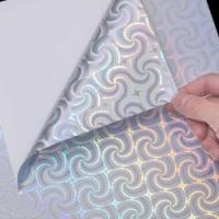 China Holographic Vinyl Sticker Waterproof Inkjet Printable Die Cut Self-Adhesive Paper 297x210x0.2mm for sale