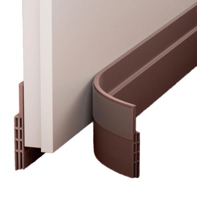 China Silicone Door Draft Stopper 2mm Thick Single Sided Adhesive Soundproof Weather Stripping 2m Length for sale