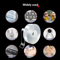 China Custom Nano Strong Adhesive Double Sided Tape Transparent Washable Removable 2mm Acrylic Car Mount for sale