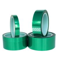 China High Temp Electroplating Masking PET Tape Silicone Adhesive 0.05mm Thickness Heat Resistant Powder Coating Anodizing for sale