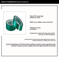 China High Temp Electroplating Masking PET Tape Silicone Adhesive 0.05mm Thickness Heat Resistant Powder Coating Anodizing for sale