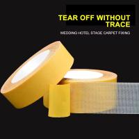 China 2 Inch 10 Yard Heat-Resistant Self-Adhesive Carpet Binding Tape Double-Sided Removable Seam Tape for sale