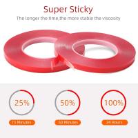 China Double Sided Acrylic Foam Bonding Tape 10mm 12mm 5m Heat Resistant Pressure Sensitive for Car Banner Mounting for sale