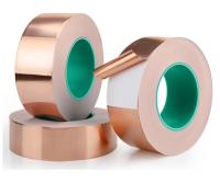 China Double Sided Copper Foil Tape 0.1mm EMI Shielding Conductive Adhesive for Guitar Electrical Repairs for sale