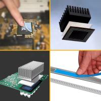 China Blue Double Sided Thermally Conductive Tape 0.3mm Silicone Pressure Sensitive for LED Heat Dissipation for sale